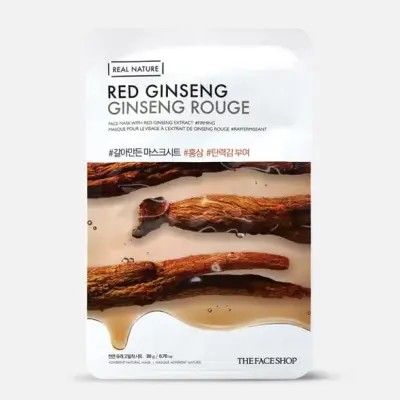 THE FACE SHOP Real Nature.Red Ginseng Face Mask 20g | 8806182590122 ...